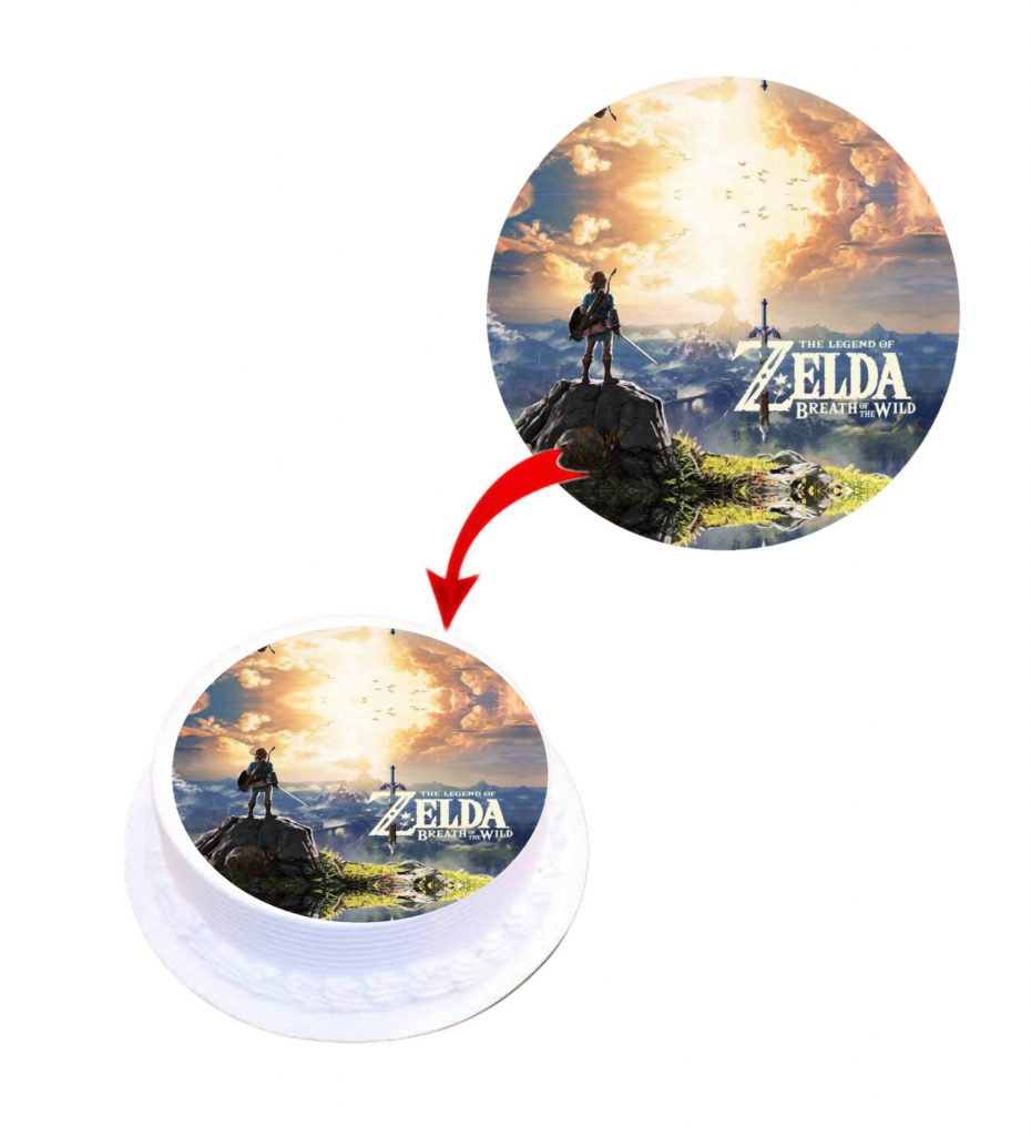 Zelda Edible Cake Topper Round Images Cake Decoration - Happy Party ...