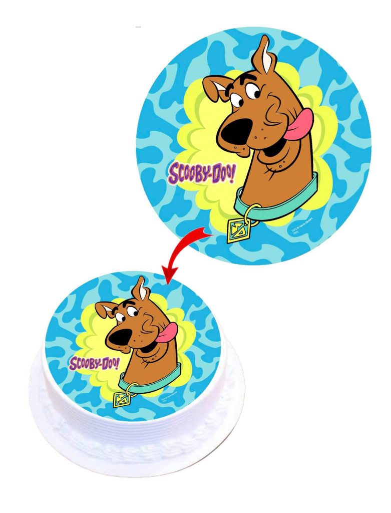 Scooby Doo Edible Cake Topper Round Images Cake Decoration - Happy ...