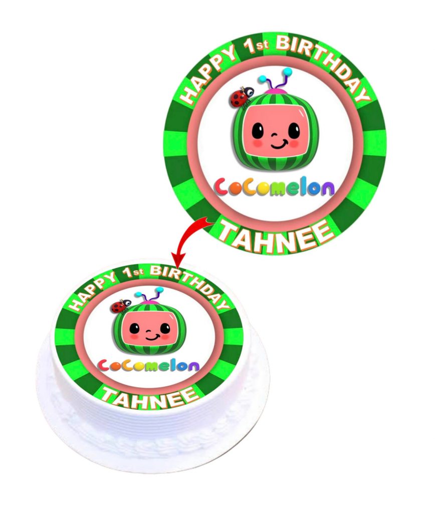 Cocomelon #2 Personalised Edible Cake Topper Decoration Images - Happy ...